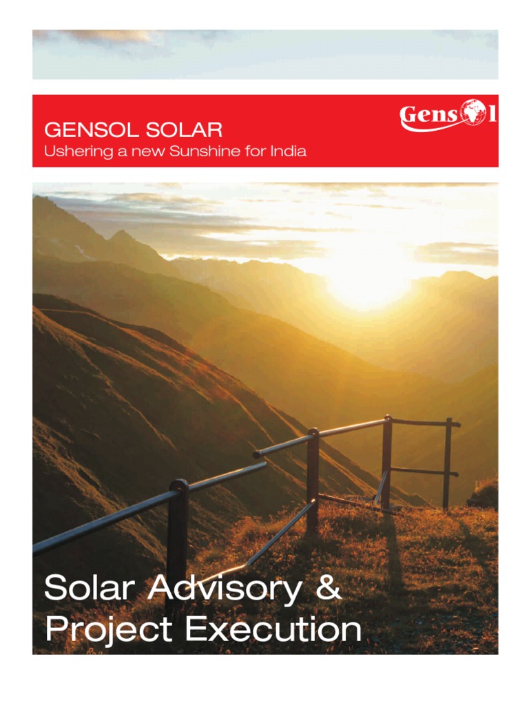 Solar Advisory & Project Execution | PDF | Solar Power | Photovoltaics