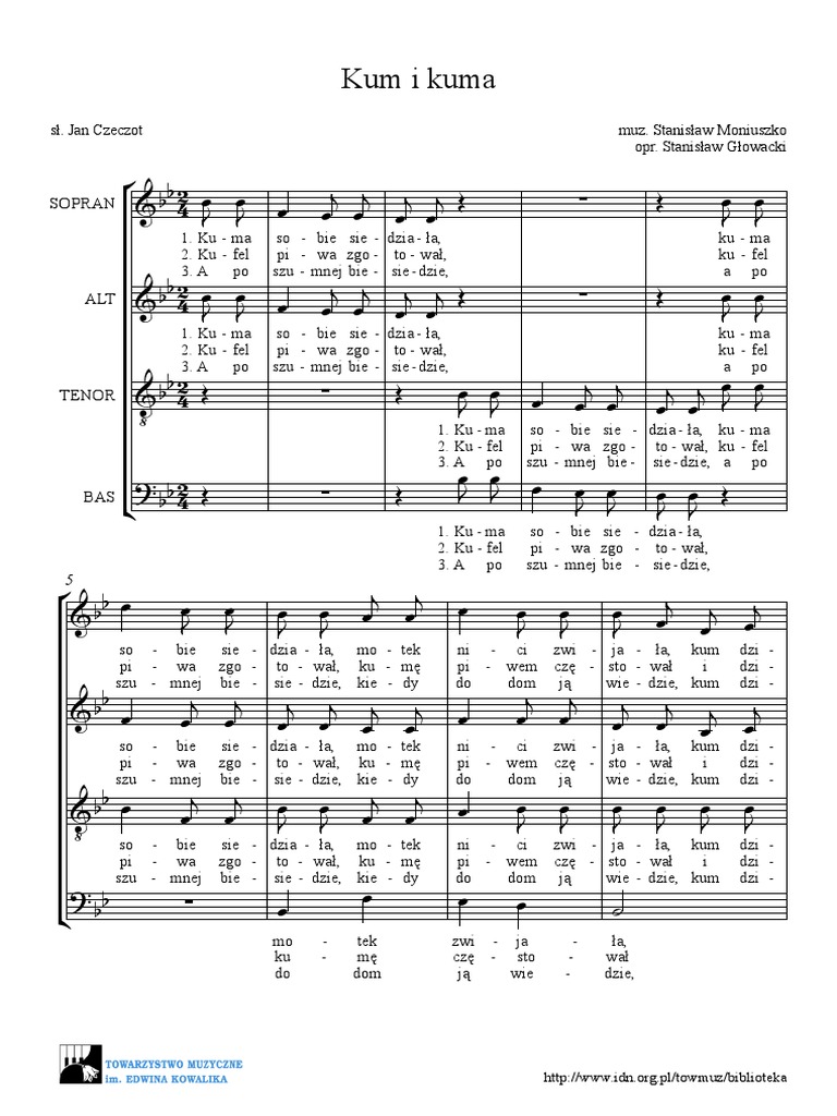 0217 Moniuszko Kum I Kuma | PDF