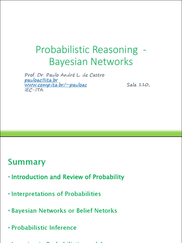 Probabilistic Reasoning | PDF | Bayesian Network | Probability Distribution