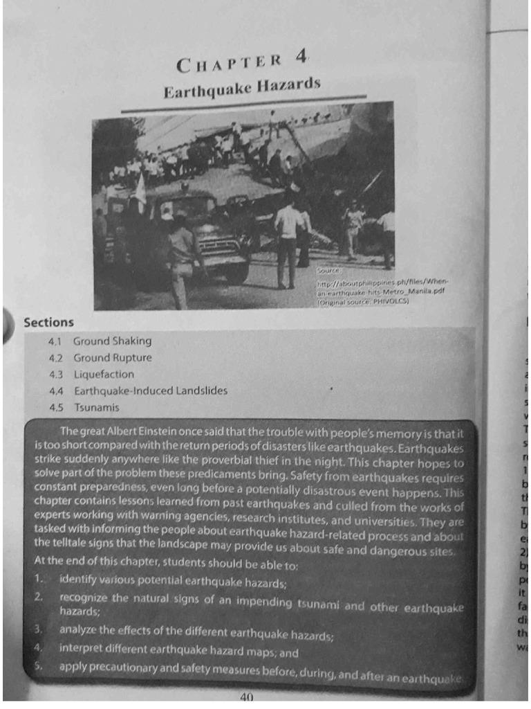Lesson 4 - Earthquake Hazards PDF | PDF