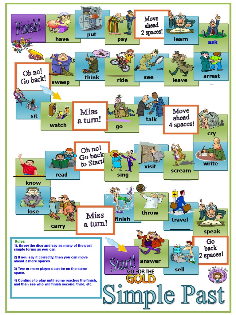 Simple Past Fun Activities Games Games - 12543 | PDF