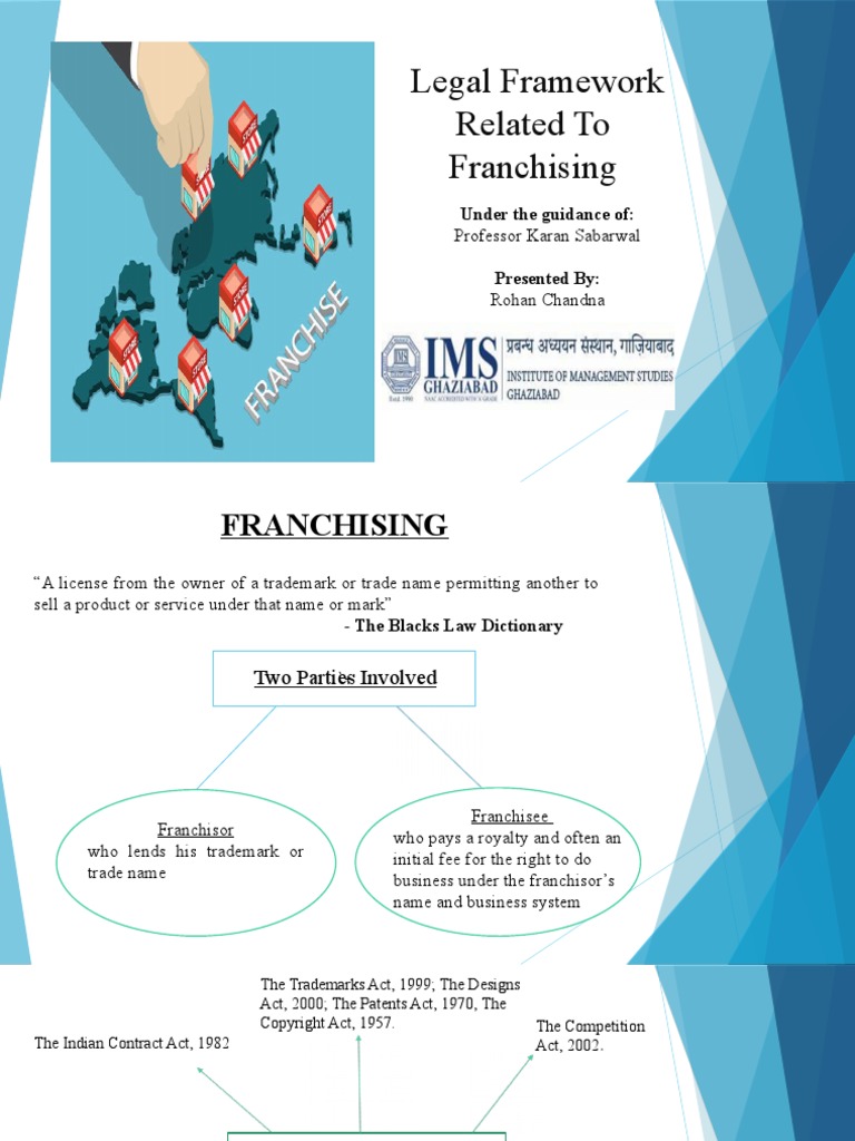 Legal Framework Related To Franchising: Under The Guidance of | PDF ...