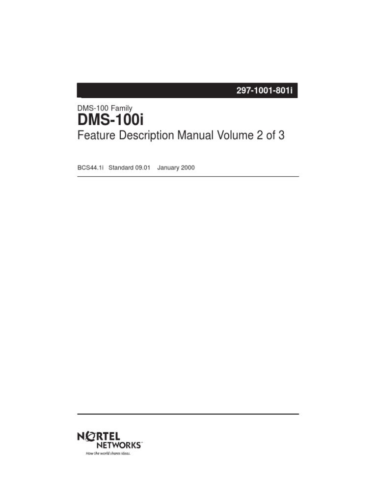 DMS100 Feature Description V2 PDF | PDF | Electronics | Telecommunications