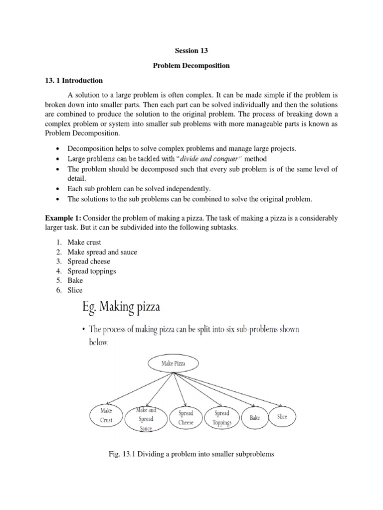 Lecture 13 - Problem Decomposition | PDF | Application Software ...