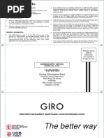 DBS Interbank GIRO Application Form | PDF | Debit Card | Payments