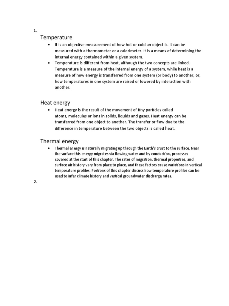 Temperature | PDF | Science & Mathematics