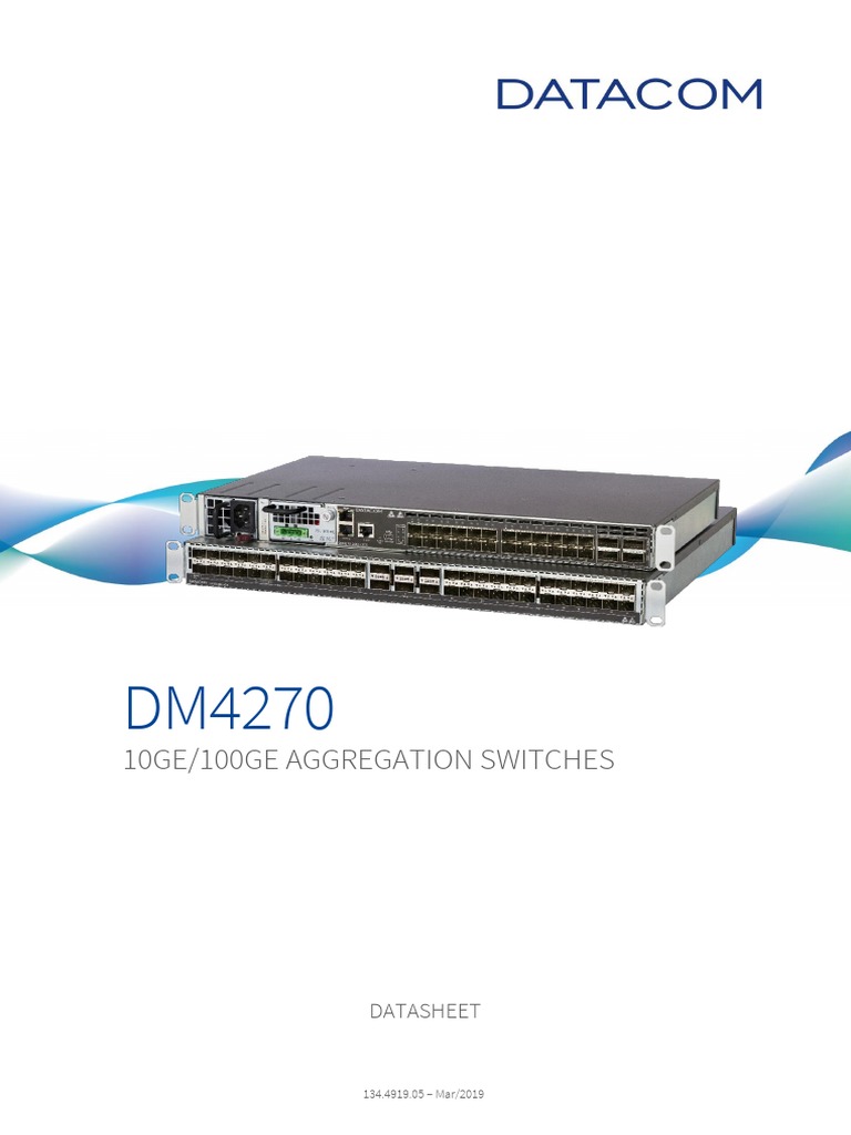 DM4270 - Datasheet | PDF | Power Supply | Network Switch