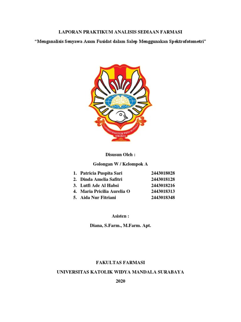 Analisis Asam Fusidat dalam Salep | PDF | Sains & Matematika