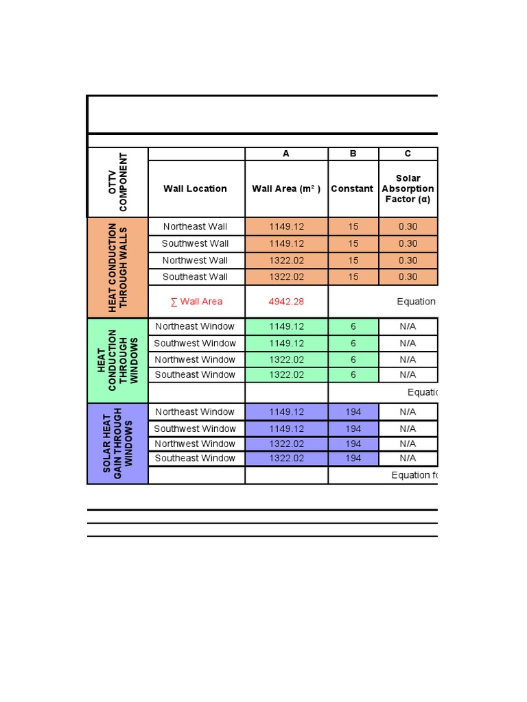 Ottv Calculation | Download Free PDF | Window | Glass Applications