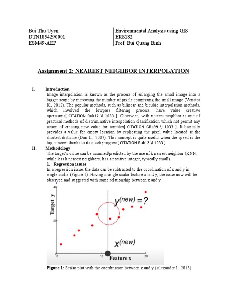 Assignment 2: N Earest Neighbor Interpolation | PDF | Applied Mathematics | Algorithms