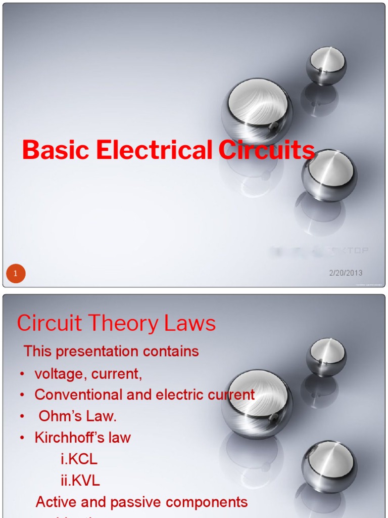 Understanding Basic Electrical Circuits | PDF | Series And Parallel ...