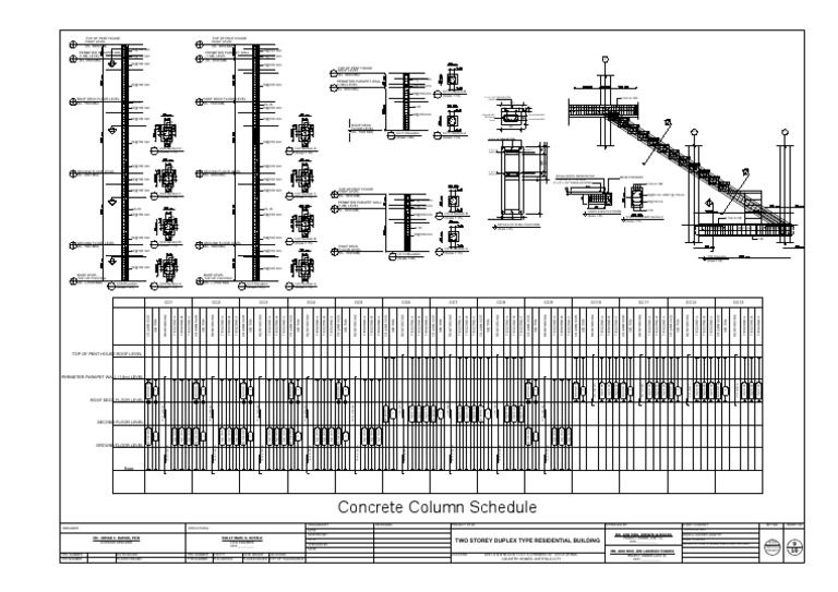 Concrete Column Schedule: CC1 CC2 CC3 CC4 CC5 CC6 CC7 CC8 CC9 CC10 CC11 ...