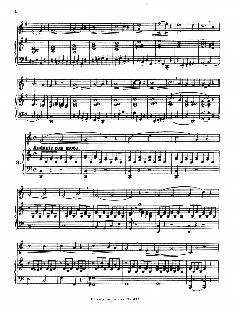 Solfeggio n.3 Da Concone 50 Lezioni Op.9 | PDF