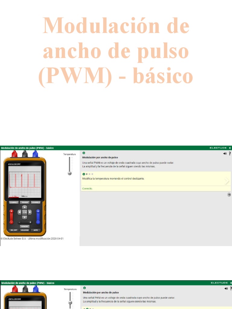 Modulación de Ancho de Pulso (PWM) | PDF