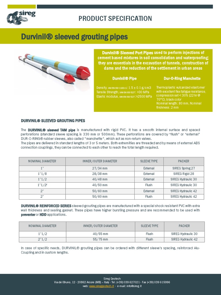 Product Specification TAM Pipe Feb20 1 PDF | PDF | Pipe (Fluid ...