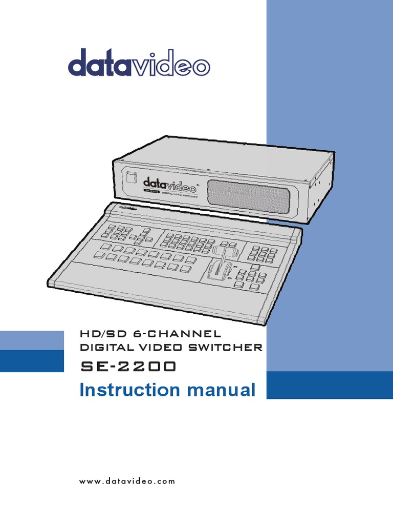 Instruction Manual: HD/SD 6-Channel Digital Video Switcher | PDF | Hdmi ...