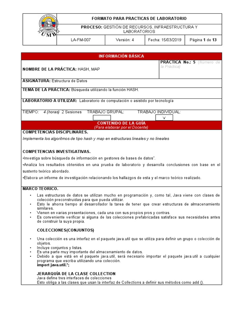 GUIA 5 - LA-FM-007 Formato Prácticas de Laboratorio | PDF | Objeto (informática) | Hardware de ...