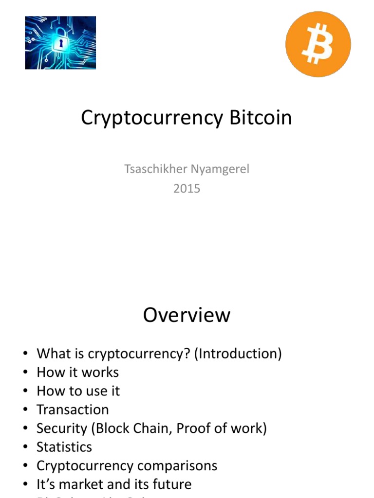 Cryptocurrency Bitcoin: Tsaschikher Nyamgerel 2015 | PDF | Bitcoin | Public Key Cryptography