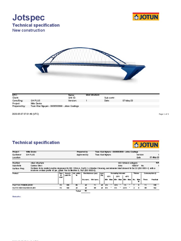 Paint Technical Specification PDF | PDF | Paint | Industrial Processes