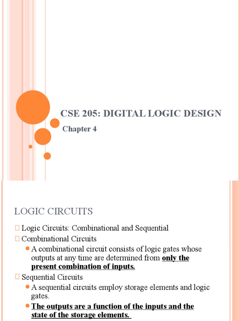 Cse 205: Digital Logic Design | PDF | Logic Gate | Electrical Circuits