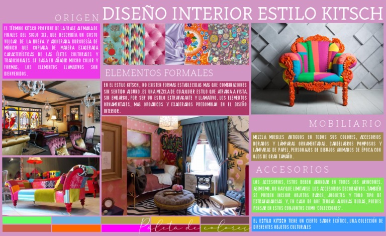 Diseño Interior Estilo Kitsch | PDF | Mueble | Medios de arte
