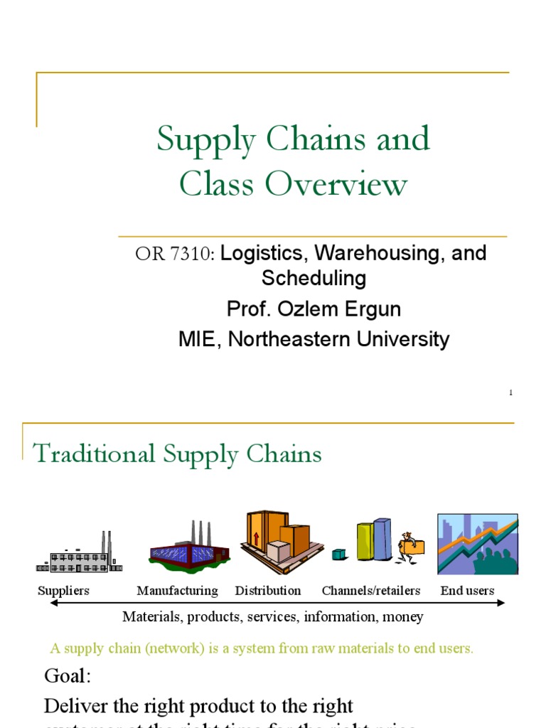 Supply Chains and Class Overview | PDF | Supply Chain Management ...