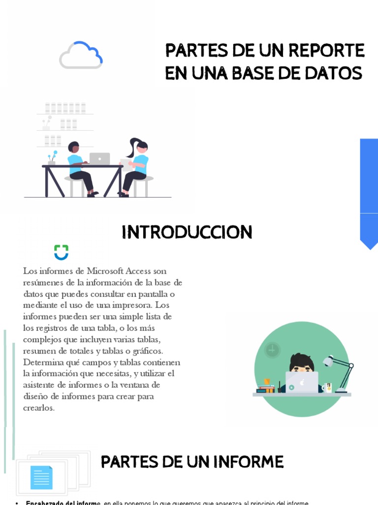 Partes de Un Informe en Acces | PDF
