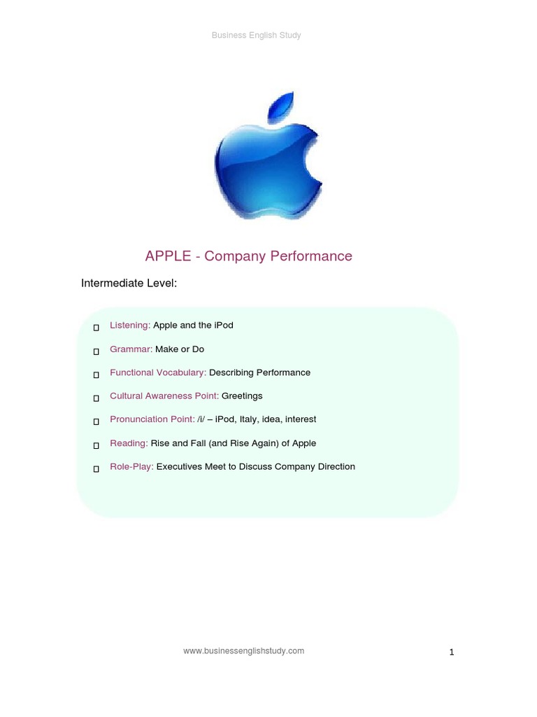 Apple Inc. Performance and Innovation Insights | PDF | Apple Inc. | I Pod