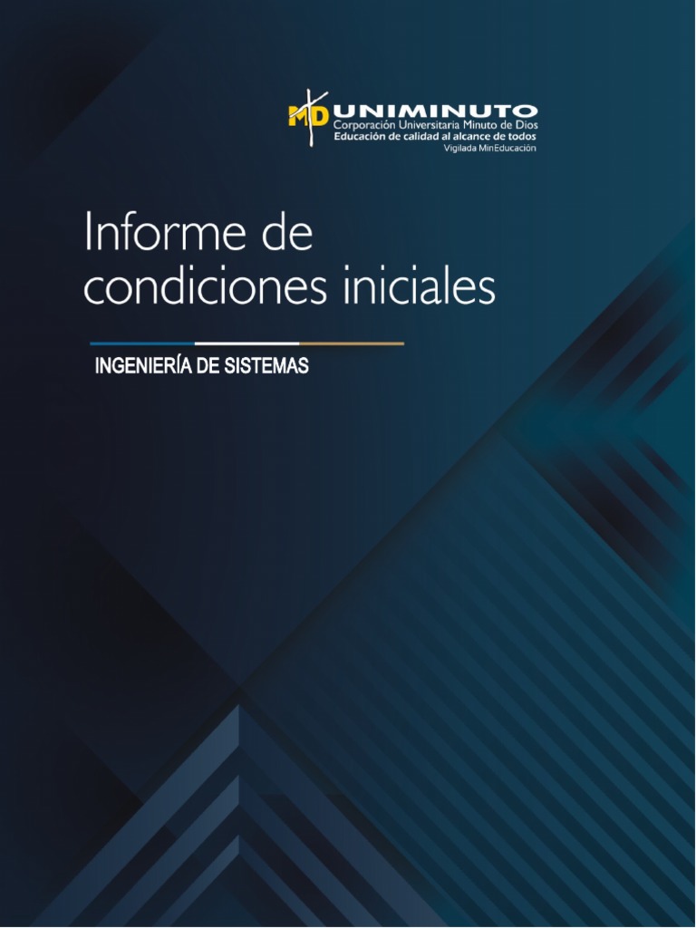Informe de Condiciones Iniciales | PDF | Universidad | Academia