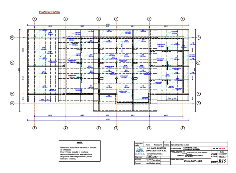 Plan Sarpanta: S.C. Gael Business Construction S.R.L | PDF