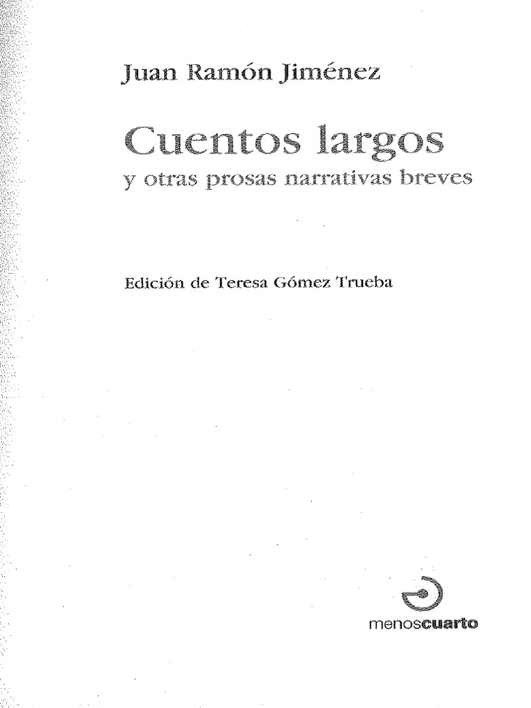 Introduccion A Juan Ramon Jimenez Cuento PDF | PDF