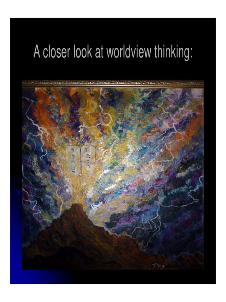 A Closer Look at Worldview Thinking | PDF | God | Polytheism