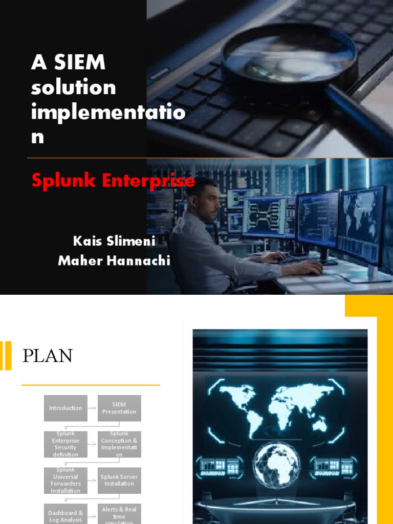 A Siem Solution Implementatio N: Splunk Enterprise | PDF | Server ...