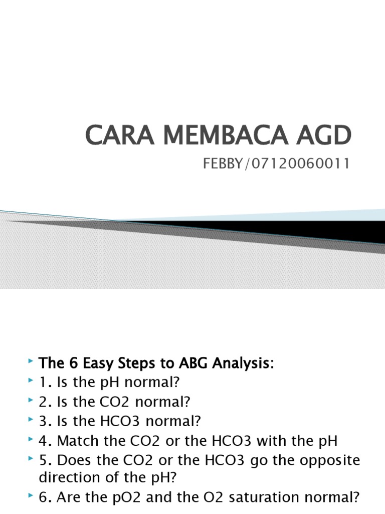 Cara Membaca Agd | PDF | Bicarbonate | Physiology