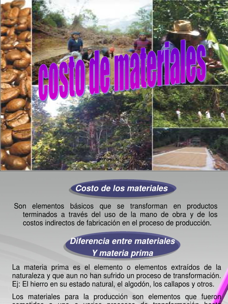 3.1. Costo de Materiales | PDF | Costo | Inventario