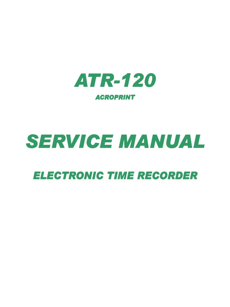 Service Manual Atr120 | PDF | Clutch | Electrical Connector