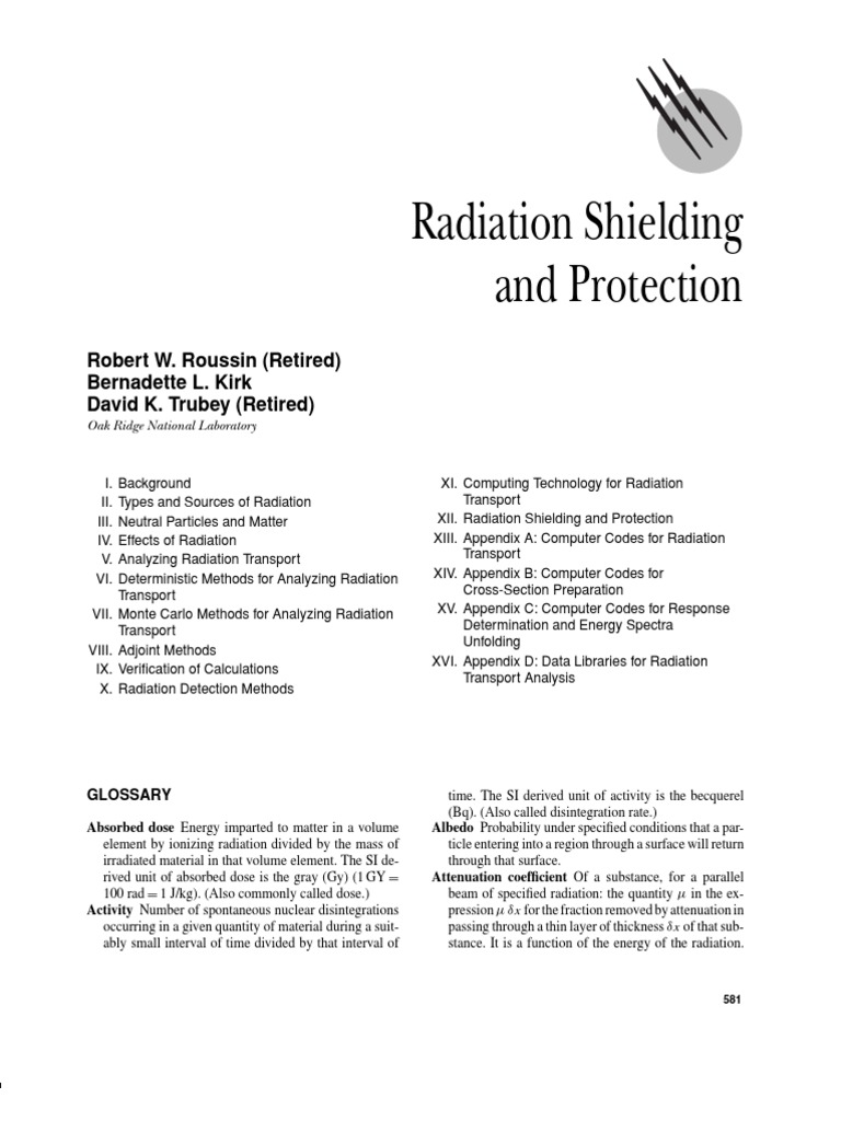 Radiation Shielding and Protection | PDF | Neutron | Radiation Protection
