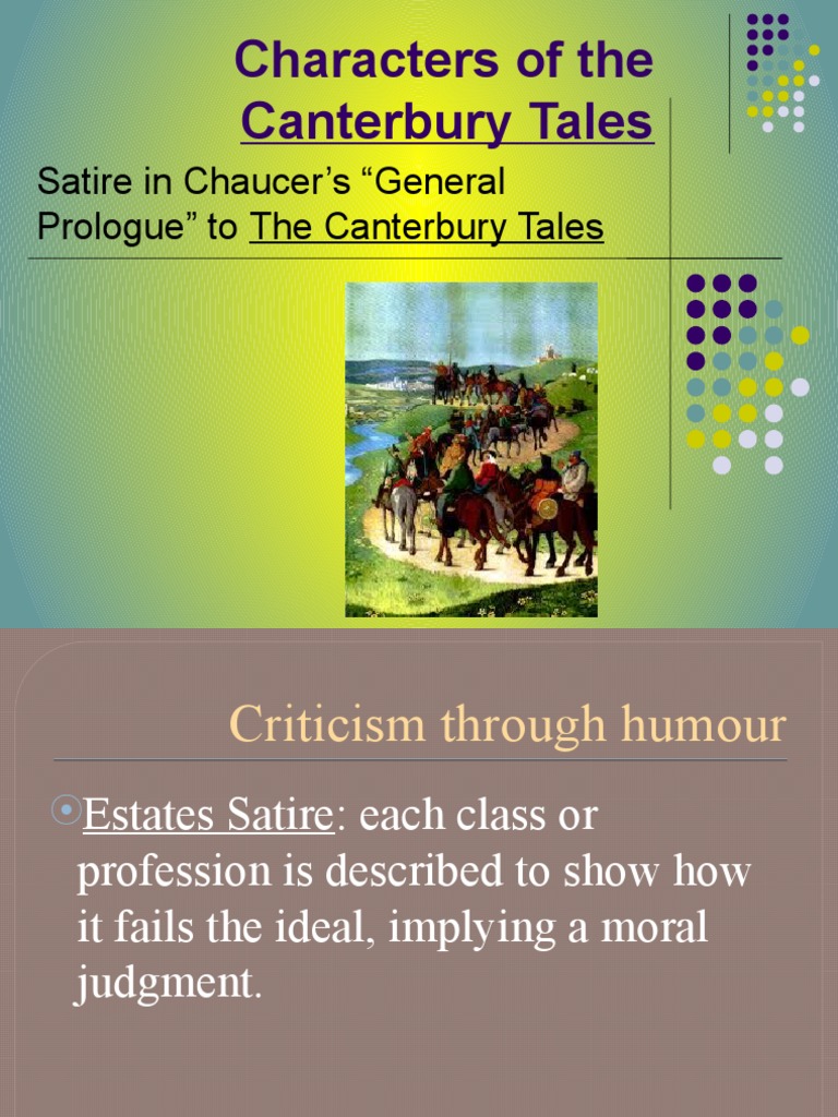 Canterbury - Tales - Characters PPT 2 | Download Free PDF | Knight ...
