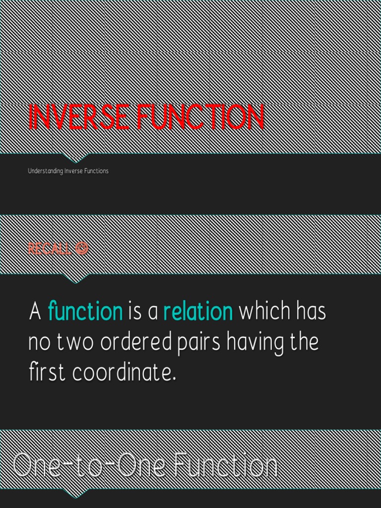Inverse Function | PDF