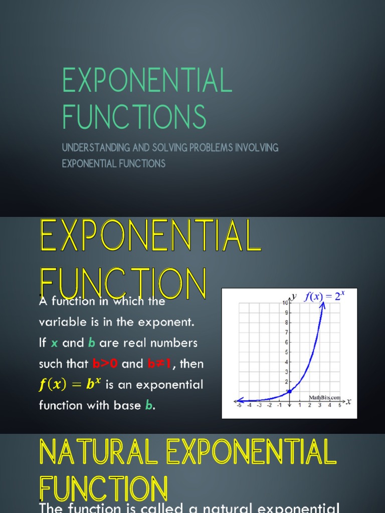 Lecture 8. Exponential and Logarithmic Functions | PDF | Logarithm ...