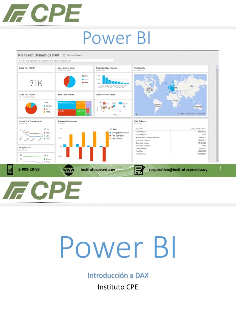 CPE Power BI - Introduccion A DAX | PDF | Microsoft Excel | Función ...