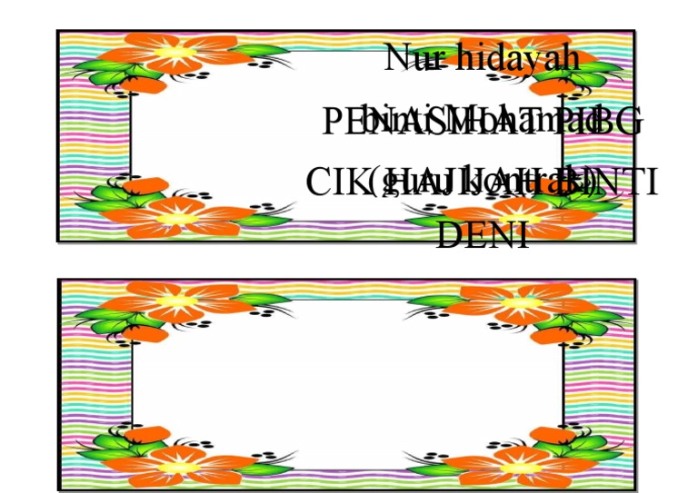 Label Nama Guru | PDF