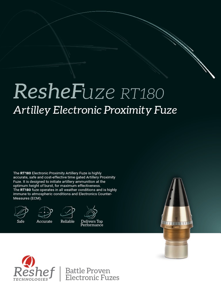 Reshef: Artilley Electronic Proximity Fuze | PDF | Fuze | Artillery