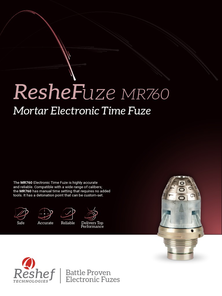 MR760 Mortar Electronic Time Fuze: Highly Accurate and Reliable ...