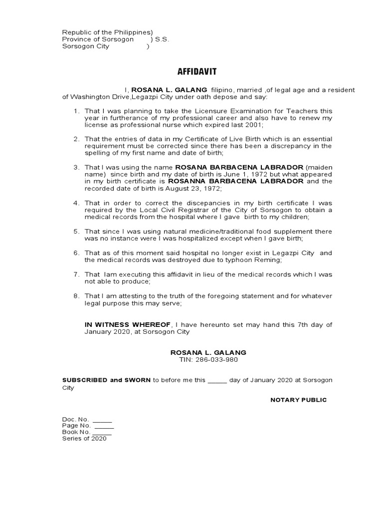 Affidavit of Non-Employment | PDF | Affidavit | Civil Law (Common Law)