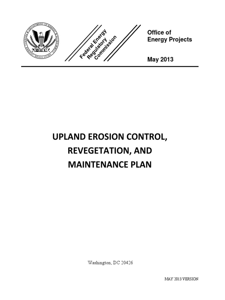 Upland Erosion Control, Revegetation, and Maintenance Plan: Office of ...