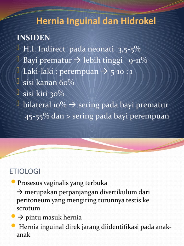 Hernia Inguinal Dan Hidrokel | PDF