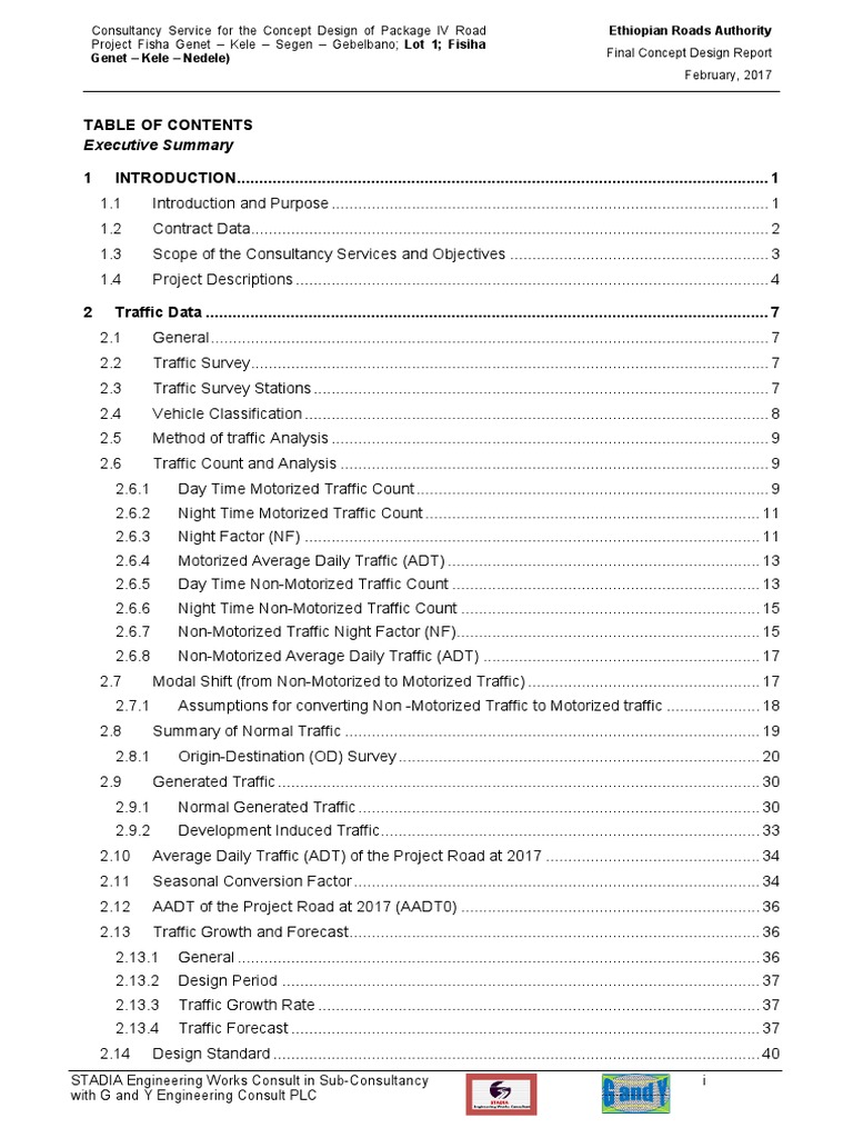 Final Concept Design Report F-K-S FINAL22 ANDU | PDF | Civil ...