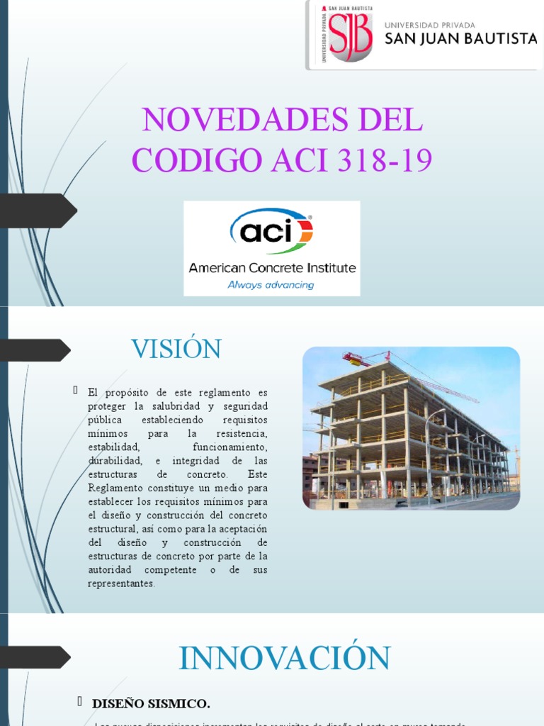 Novedades Del Codigo Aci 318-19 | Descargar gratis PDF | Hormigón ...