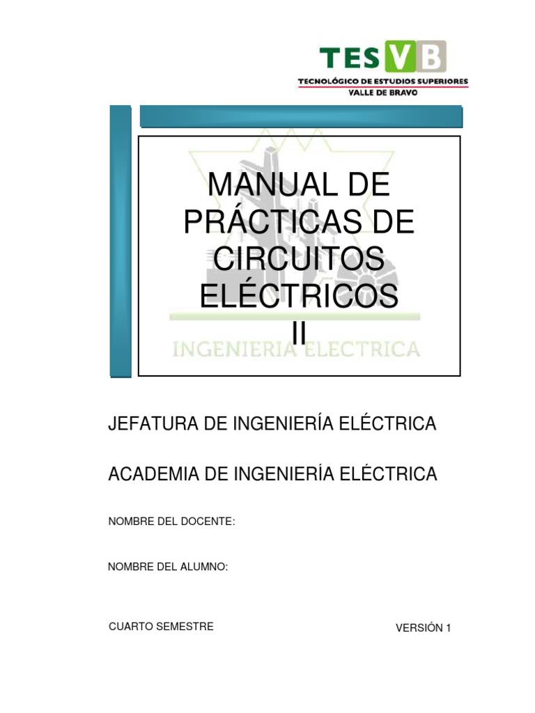 Manual - Practicas - Circuitos 2 PDF | PDF | Transformador | Inductor